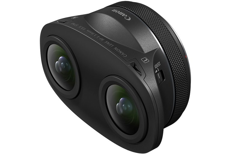 3D VR映像を手軽に撮影できるコンパクトなキヤノンのVRレンズ「RF-S3.9mm F3.5 STM DUAL FISHEYE」 | CAPA CAMERA WEB
